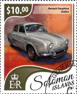 Stamp: Renault Dauphine Ondine (Solomon Islands(Louis Renault (2017 ...