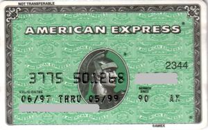 Bank Card: American Express (American Express, United Kingdom of Great ...