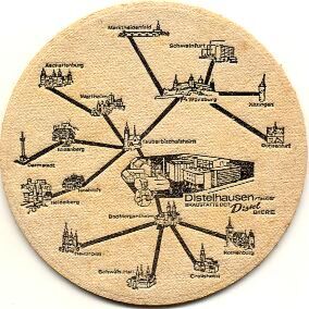 Beer Coaster: Distel Bier (Distelhäuser Brauerei Ernst Bauer GmbH & Co ...