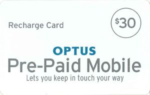 Phonecard: Optus Pre-Paid Mobile - Lets you keep in touch (Optus ...