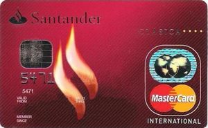 Bank Card: Santander Clasica Internacional (Banco de Santander, Spain ...