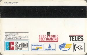 Bank Card: Cger (ASLK-CGER Fortis Bank, Belgium) Col:BE-GM-0022