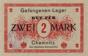 Banknote: 2 Mark (German Notgeld) (Chemnitz) Tie:CHMZ.05.40.B