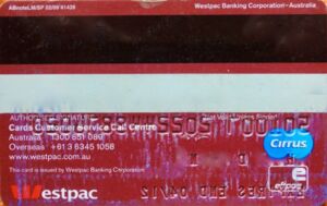 Bank Card: Westpac - Handycard (Westpac Banking Corporation ...