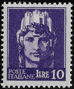 Stamp: "Italia Turrita" - Without Fasces (Italy(Lieutenancy - Imperial ...