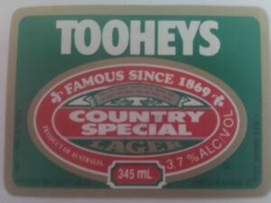Etiqueta de bebida: Tooheys (Tooheys, AustraliaCol:AU-BEER-000090