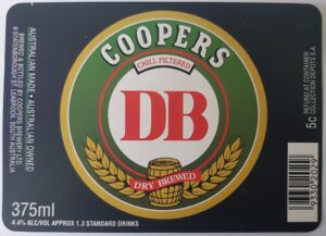 Drink Label: Coopers DB (Coopers Brewery Ltd., AustraliaCol:AU-BEER-000093