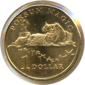 Coin: 1 Dollar (Possum Magic - Lamingtons are Magical) (Australia(1952 ...