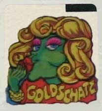 Meal Toy: 33 Goldschatz (Stickers, Germany(Hanuta - Gesichter) Col:HAN ...