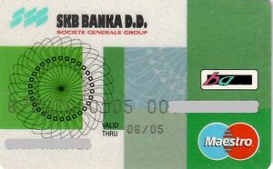Bank Card: Maestro (SKB Banka, SloveniaCol:SI-MS-0002.01