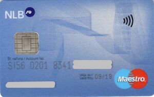 Bank Card: Maestro Pay Wave (Nova Ljubljanska Banka, SloveniaCol:SI-MS-0043