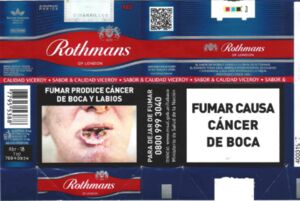 Cigarette Pack: Rothmans Red 2018 (Argentina(Rothmans Red 2018) Col:AR ...