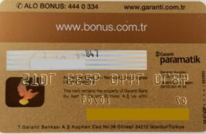 Bank Card: Garanti + Bonus Plus (Garanti Bankası, Türkiye (Turkey)Col ...