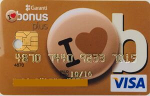 Bank Card: Bonus plus (Garanti Bankası, Türkiye (Turkey)Col:TR-VI-0446