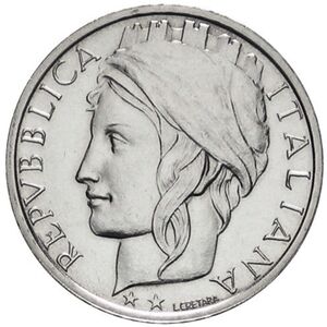 Coin: 100 Lire (Italia Turrita 2nd type - Big Head ) (Italy(1946~2001 ...