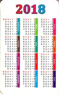 Calendario de Bolsillo: La Lonja (España(Advertising) Col:ESP-2018-Adv-009