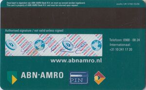 Bank Card: Abn-amro (ABN-AMRO Bank, NetherlandsCol:NL-MS-0017.01