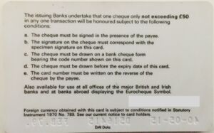 Bank Card: EC Midland Bank Cheque Card (Midland Bank, United Kingdom of ...