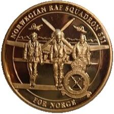 Mince: 1 Crown (Norwegian RAF Squadron 331 - WWII) (Gibraltar) (1 ...