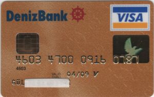 Bank Card: DenizBank (Denizbank, Türkiye (Turkey)Col:TR-VI-0503.02