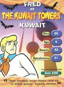 Game Card: Fred at The Kuwait Towers Kuwait (Scooby-Doo World of ...