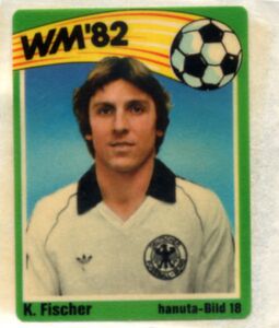 Meal Toy: 18 K. Fischer (Stickers, Germany(Hanuta - WM '82) Col:HAN ...