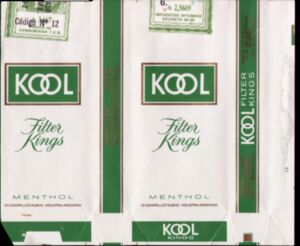 Cigarette Pack: Kool (ArgentinaCol:AR-CT-0568