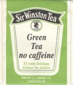 Tea Bag: Green Tea no caffeine (Sir Winston Tea, United Kingdom of ...