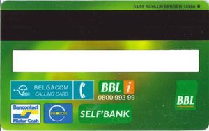 Bank Card: BBL Futuris (BBL (Bank Brussel Lambert), BelgiumCol:BE-MS-0002
