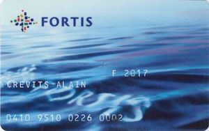 Bank Card: Fortis (ASLK-CGER Fortis Bank, BelgiumCol:BE-GM-0001