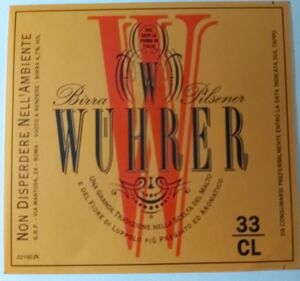 Drink Label: Wuhrer (Birra Wührer Brescia, ItalyCol:IT-BEER-000229
