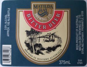 Drink Label: Bitter Beer (Matilda Bay Brewing Company, AustraliaCol:AU ...