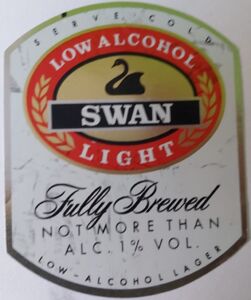 Drink Label: Swan Light Low Alcohol (Swan brewery co.ltd., AustraliaCol ...