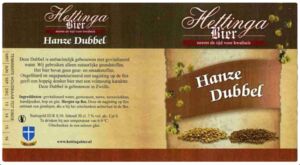 Drink Label: Hettinga Hanze Dubbel (De Zwolse Stadsbrouwerij ...
