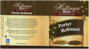 Drink Label: Hettinga Porter Robuust (De Zwolse Stadsbrouwerij ...