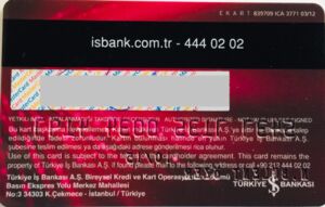 Bank Card: maXimum (Türkiye İş Bankası, Türkiye (Turkey)Col:TR-MC-0433