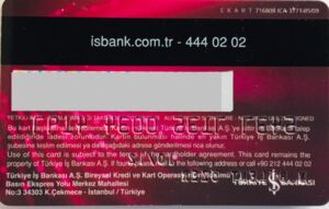Bank Card: maXimum (Türkiye İş Bankası, Turkey) Col:TR-MC-0434