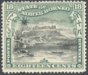 Stamp: Mount Kinabalu (North Borneo(Pictorial Definitives 1897-1902) Mi ...