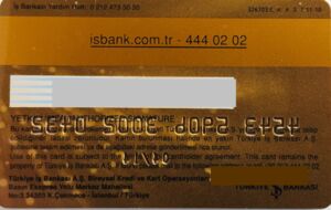 Bank Card: maXimum (Türkiye İş Bankası, Türkiye (Turkey)Col:TR-VI-0469