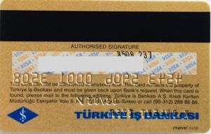 Bank Card: Turkiye İş Bankası (Türkiye İş Bankası, Türkiye (Turkey)Col ...