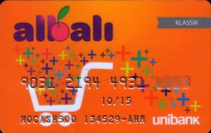 Bank Card: Unibank Classic (Unibank, AzerbaijanCol:AZ-GM-0005 💳