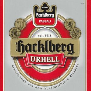Etiqueta de bebida: Hacklberg Urhell (Brauerei Hacklberg, AlemaniaCol ...