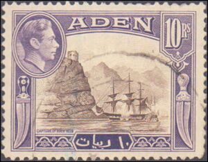 Stamp: Capture of Aden, 1839 (Capt. Rundle) (Aden(1939-48 King George ...