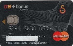 Bank Card: GS +Bonus - Platinum (Garanti Bankası, Türkiye (Turkey)Col ...