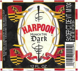 Drink Label: Harpoon Dark Munich Type (Harpoon Brewery, United States ...