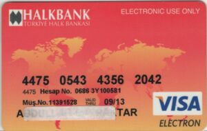 Bank Card: Türkiye Halk Bankası (Halkbank, Türkiye (Turkey)Col:TR-VE ...