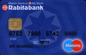 Bank Card: Rabitabank. My Bank (Rabita Bank, AzerbaijanCol:AZ-MS-0010