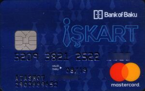 Bank Card: Bank of Baku. Iskart (Bank of Baku, AzerbaijanCol:AZ-MC-0035