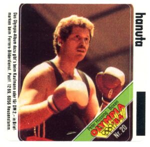 Meal Toy: 20 Peter Hussing - Boxen (Stickers, Germany) (Hanuta - Olympia '84) Col:HAN-1984-0020
