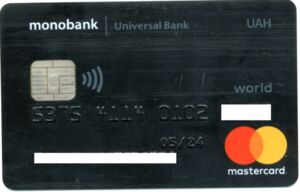 Bank Card: Monobank Universal Bank UAH world (Universal Bank ...